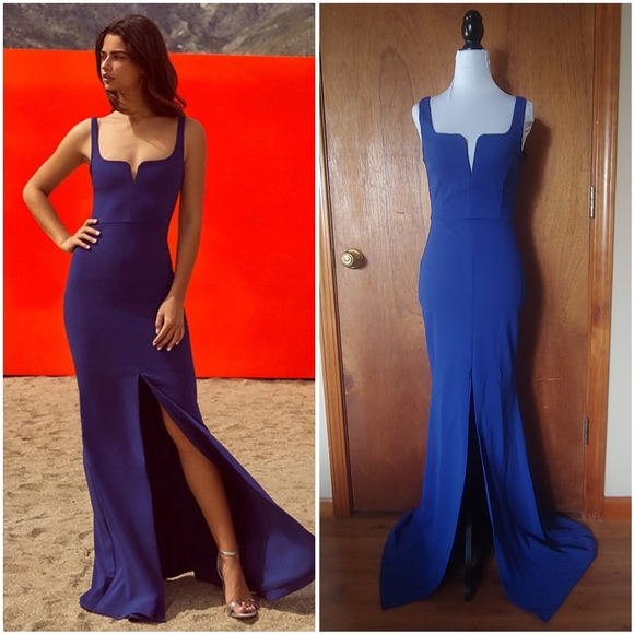 Windsor | Dresses | Windsor Royal Blue Maxi Dress | Poshmark